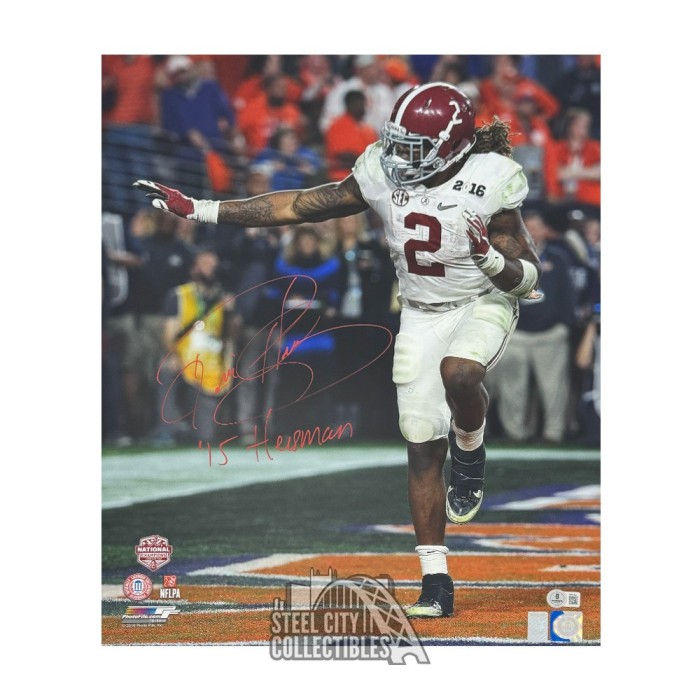 Derrick Henry 15 Heisman Autographed Alabama 16x20 Photo - BAS (Red Ink ...