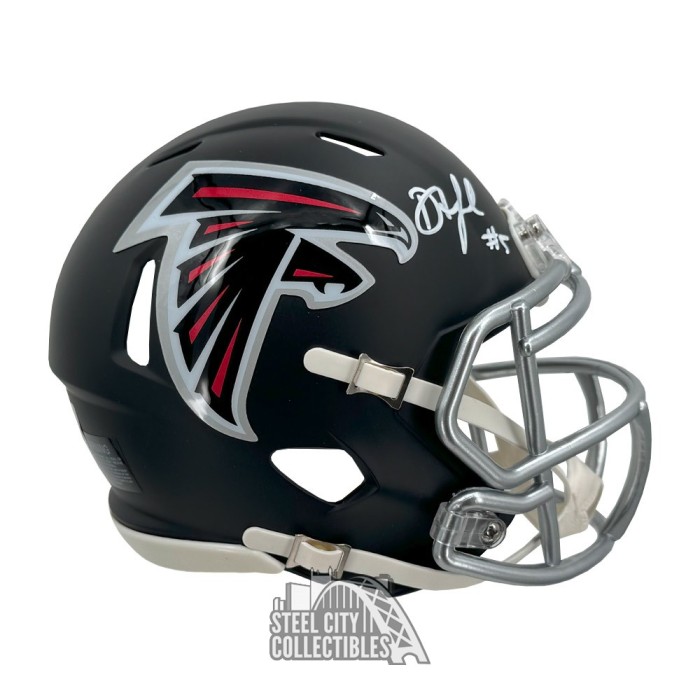 Drake London Autographed Atlanta Speed Mini Football Helmet - BAS ...