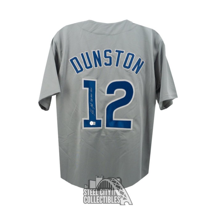 Shawon Dunston Autographed Chicago Custom 2x All Star Gray Baseball ...