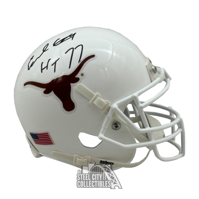 Earl Campbell HT 77 Autographed Texas Schutt Authentic Mini Helmet ...