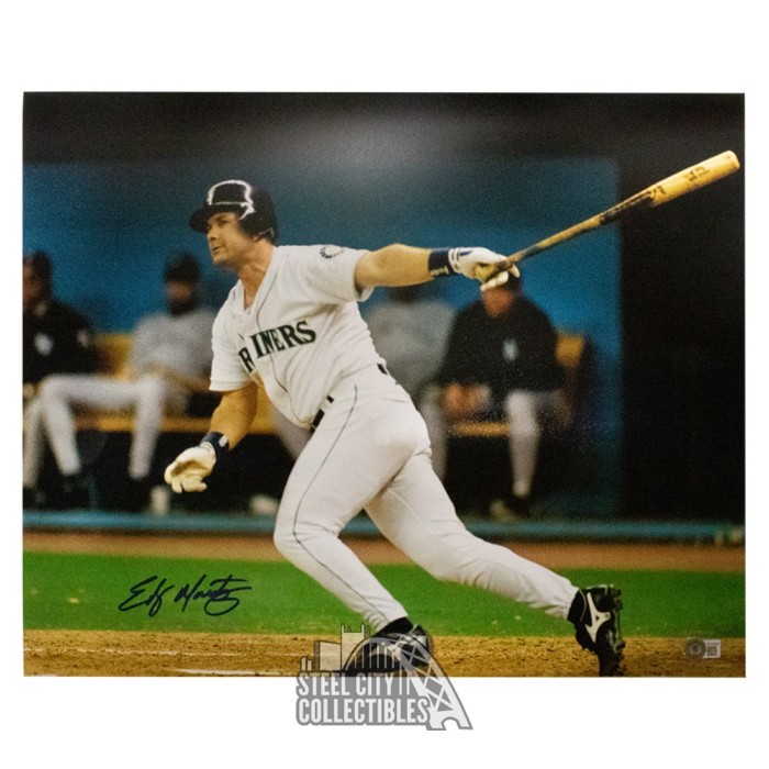 Edgar Martinez Autographed Seattle Mariners 16x20 Photo - BAS | Steel ...