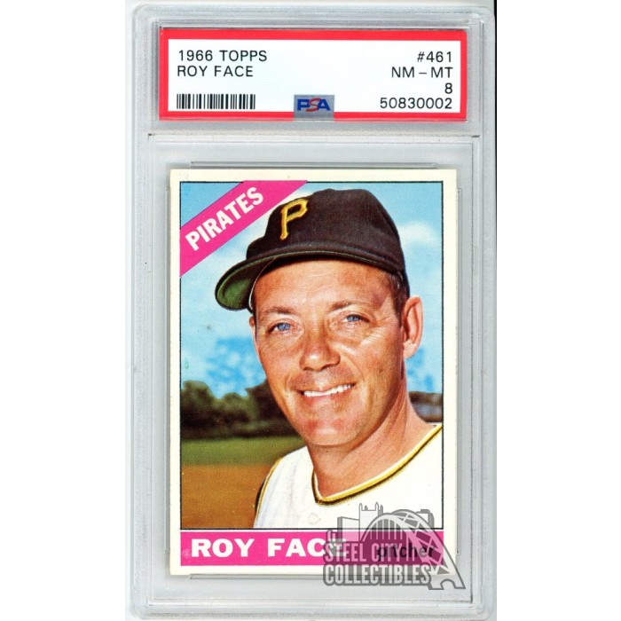 Roy Face 1966 Topps Card #461 PSA 8 NM-MT | Steel City Collectibles