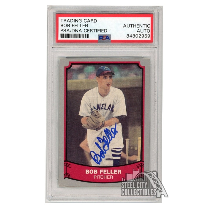 Bob Feller 1989 Pacific Legends Autograph Card #156 PSA/DNA | Steel City Collectibles