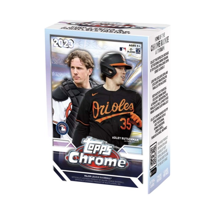 2023 Topps Chrome Baseball 7-Pack Blaster Box | Steel City Collectibles