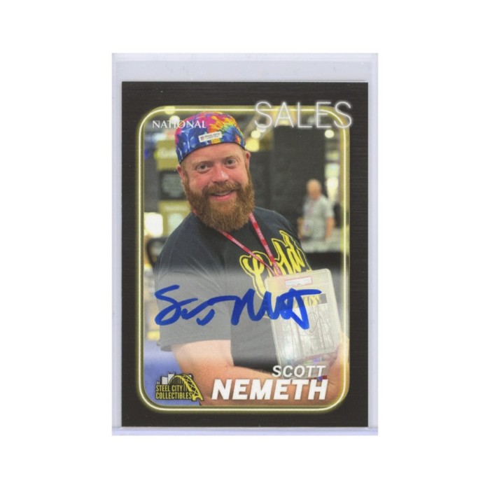 Scott Nemeth Autographed Steel City Collectibles Employee Trading Card ...