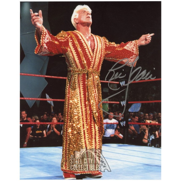 Ric Flair Autographed 8x10 Photo - Leaf | Steel City Collectibles