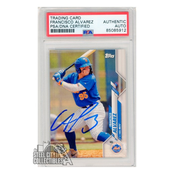 Francisco Alvarez 2020 Topps Pro Debut Autographed Baseball Card #PD-64 ...