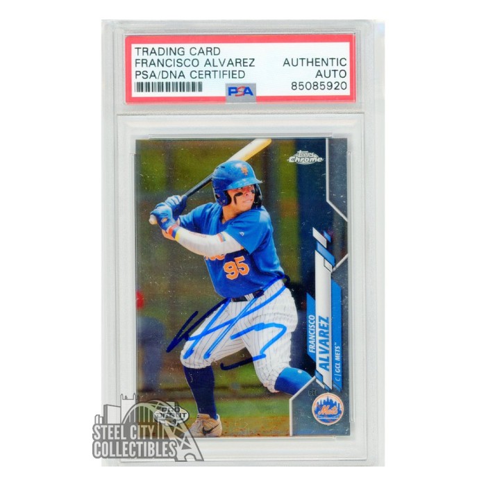 Francisco Alvarez 2020 Topps Chrome Pro Debut Autograph Baseball Card # ...