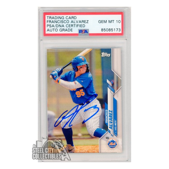 Francisco Alvarez 2020 Topps Pro Debut Autograph Baseball Card #PD-64 ...