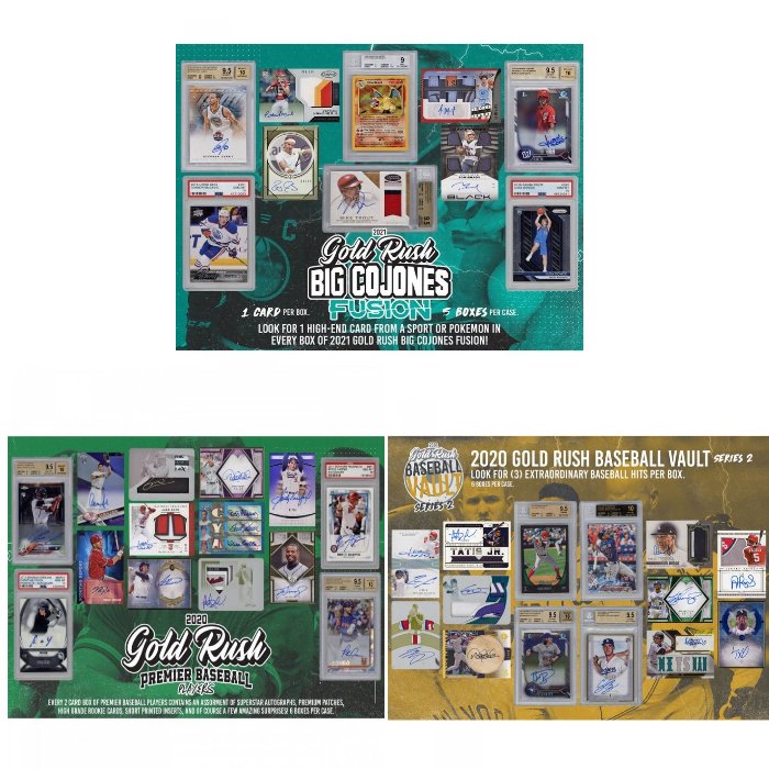 2021 Gold Rush Big Cajones Fusion Case , Vault Box, Premier Players Box ...