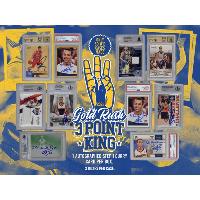 2023 Gold Rush 3-Point King Basketball 3-Box Case | Steel City Collectibles