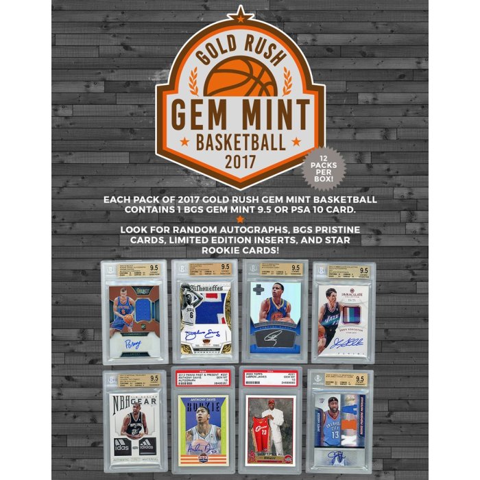 2017 Gold Rush Gem Mint Basketball Pack | Steel City Collectibles