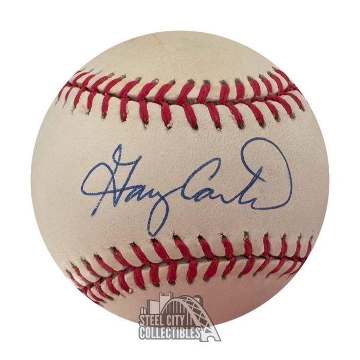 Gary Carter Autographed Official National League Baseball - BAS | Steel ...