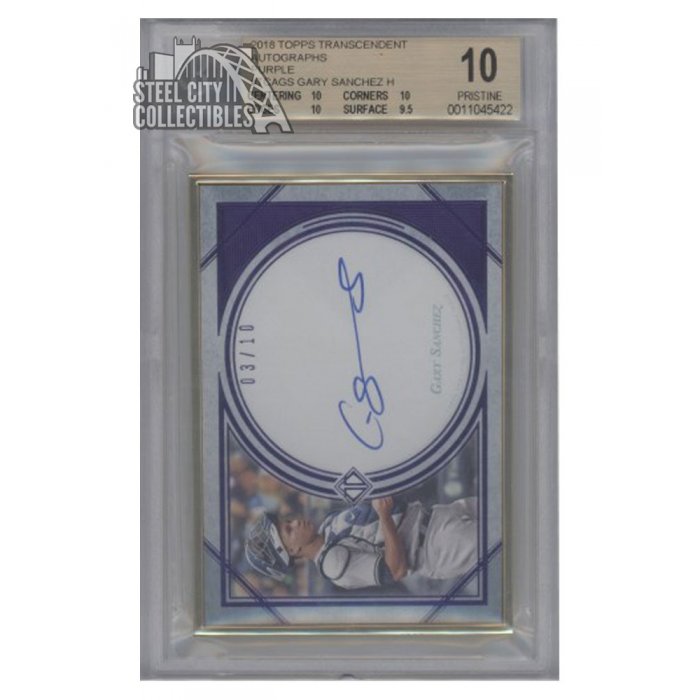 Gary Sanchez 2018 Topps Transcendent Autographed Card 03/10 TCA-GS ...