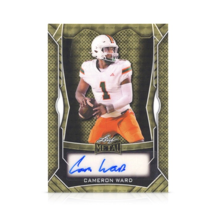 2025 Leaf Cam Ward Draft Autograph Pack | Steel City Collectibles