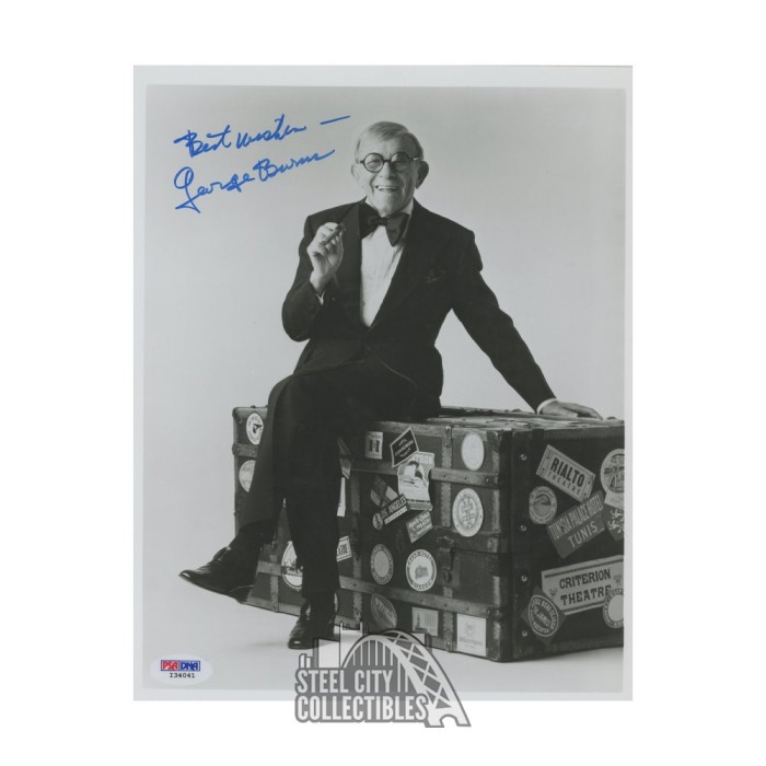 George Burns Best Wishes Autographed 8x10 Photo - PSA/DNA | Steel City ...