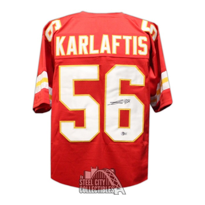 George Karlaftis Autographed Kansas City Custom Red Football Jersey ...