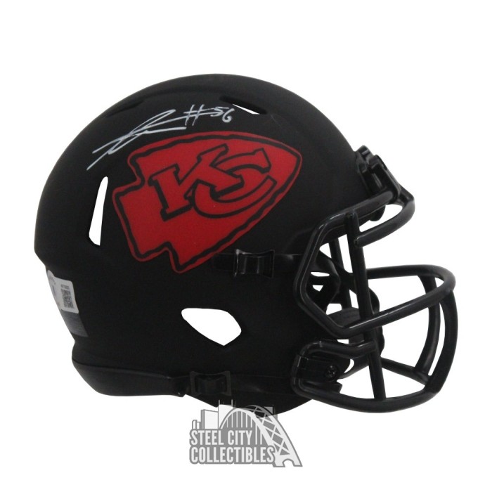 George Karlaftis Autographed Kansas City Eclipse Mini Football Helmet ...