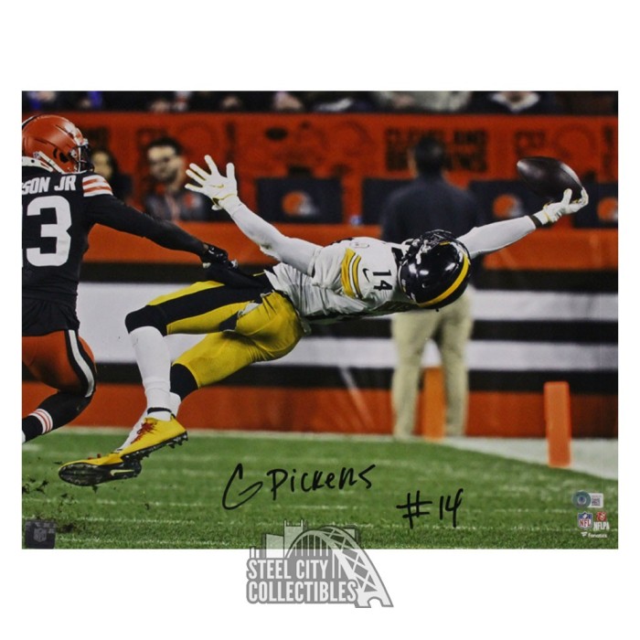 George Pickens Autographed Pittsburgh 16x20 Football Photo - BAS ...
