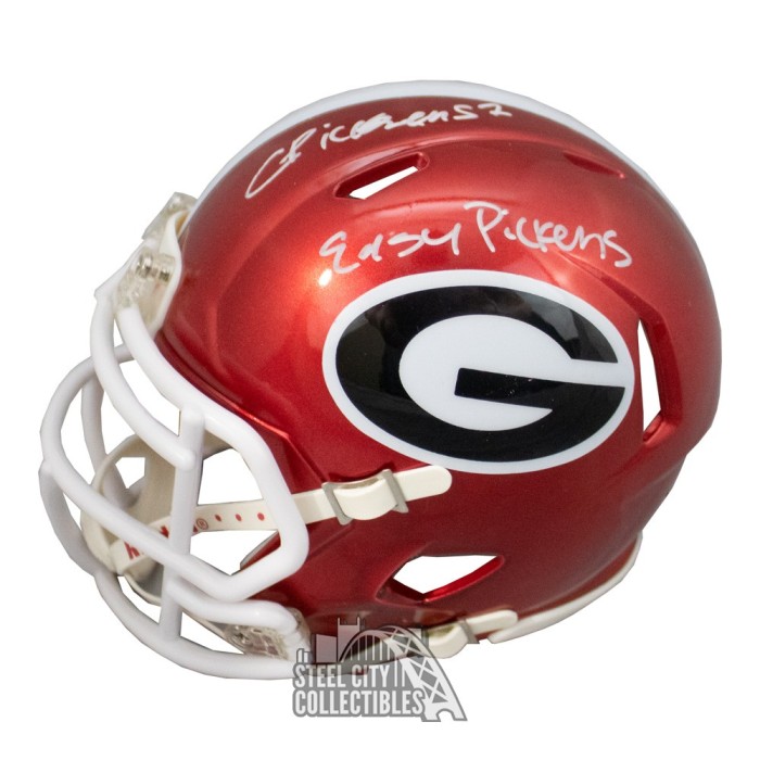 George Pickens Autographed Georgia Flash Mini Football Helmet Easy ...