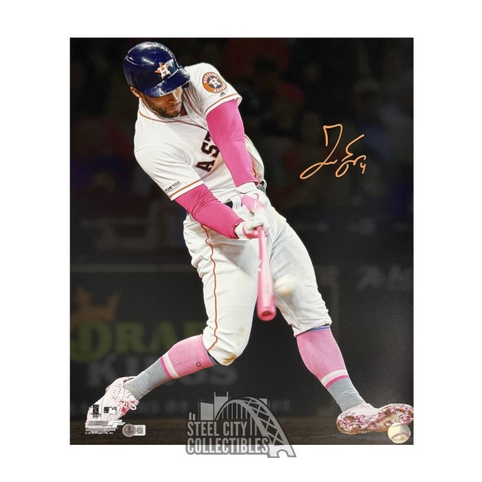 George Springer Autographed Houston 16x20 Baseball Photo - BAS ...