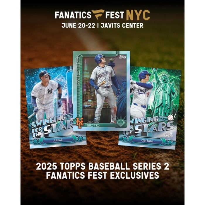 2025 Topps Series 2 Baseball Fanatics Fest NYC Edition Blaster Box (Big ...