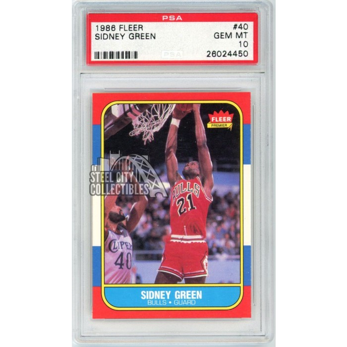 Sidney Green 1986-87 Fleer Basketball Card #40 PSA 10 | Steel City ...