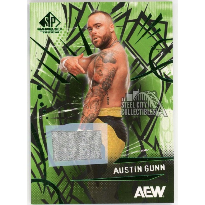 Austin Gunn 2025 Upper Deck AEW SP Game Used Green Relic Card #31 ...