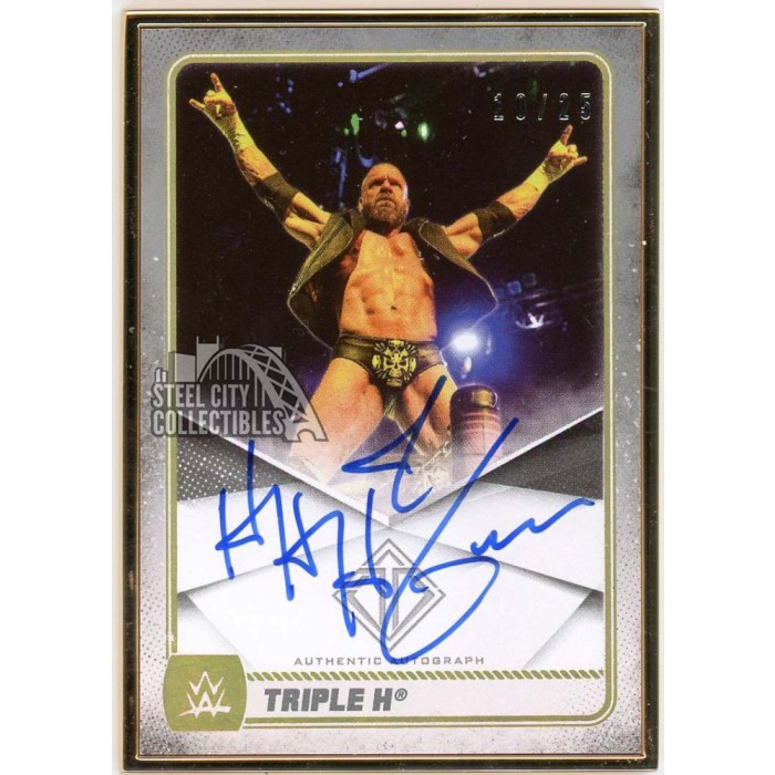 Triple H 2020 Topps Transcendent WWE Autograph Card #A-HHH 10/25 ...