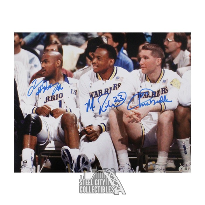 Run TMC Hardaway, Richmond, Mullin Autographed 16x20 Basketball Photo ...