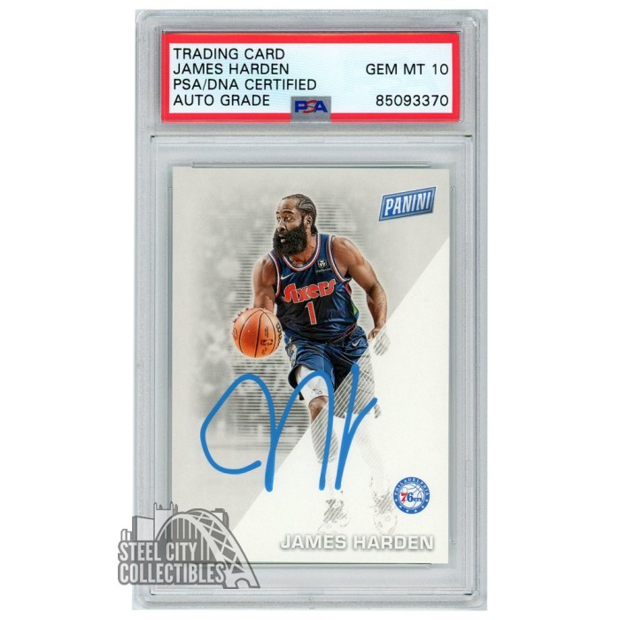 James Harden 2022 Panini Father's Day Autograph Card #6 PSA/DNA 10 ...