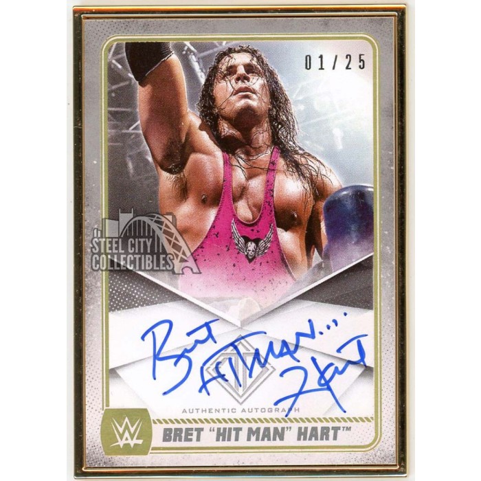 Bret Hart 2020 Topps Transcendent WWE Autograph Card #A-BH 1/25 | Steel ...