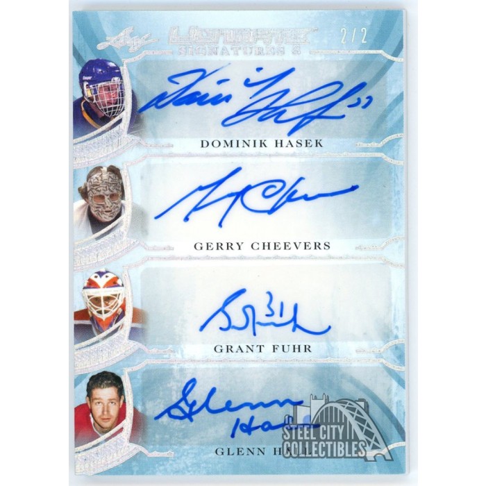 Hasek, Fuhr, Smith, Hall, Joseph, etc. 2019-20 Leaf Ultimate Signatures ...