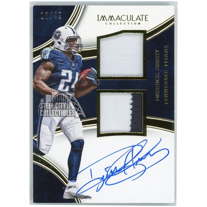 Derrick Henry 2016 Panini Immaculate Signature Rookie Patch Autograph ...