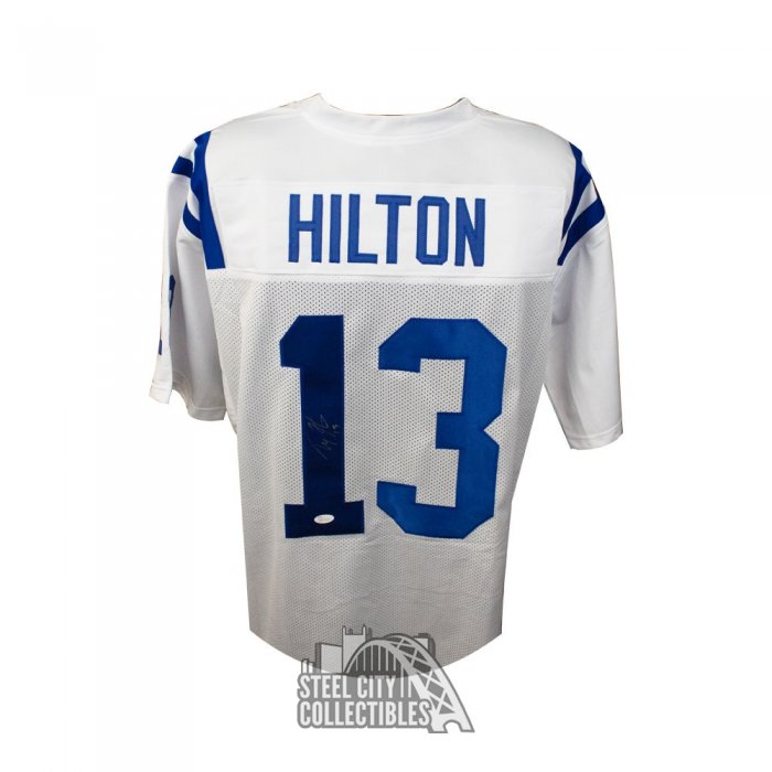 T Y Hilton Autographed Indianapolis Custom White Football Jersey JSA T Y Hilton Autographed Indianapolis Custom White Football Jersey JSA