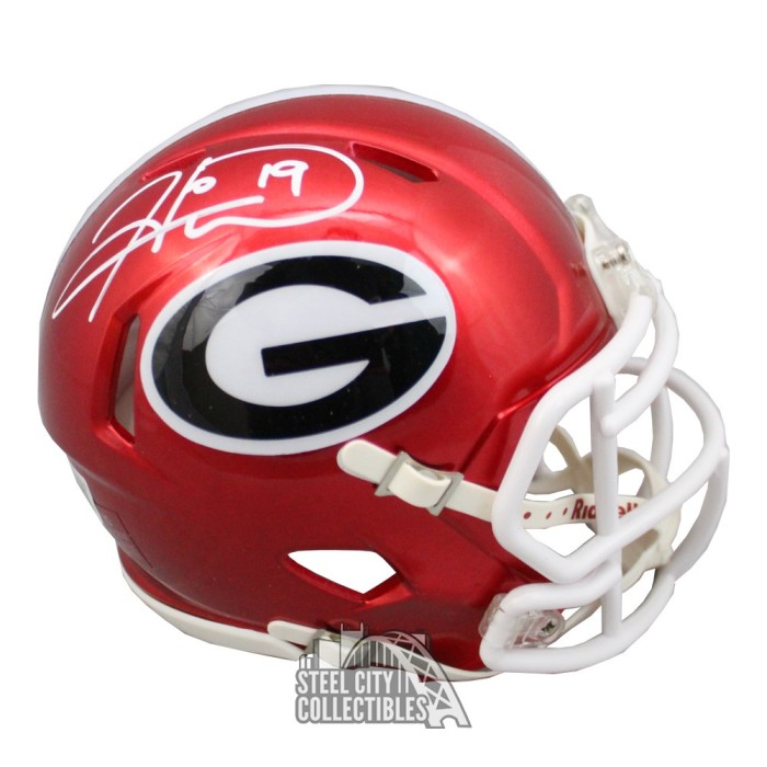 Hines Ward Autographed Georgia Flash Mini Football Helmet - BAS | Steel ...