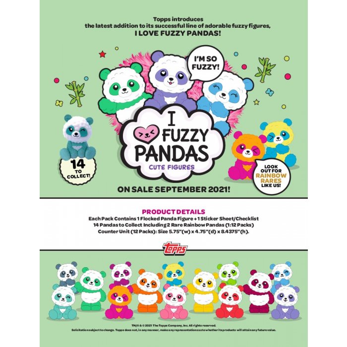 2021 Topps I Love Fuzzy Pandas Box | Steel City Collectibles