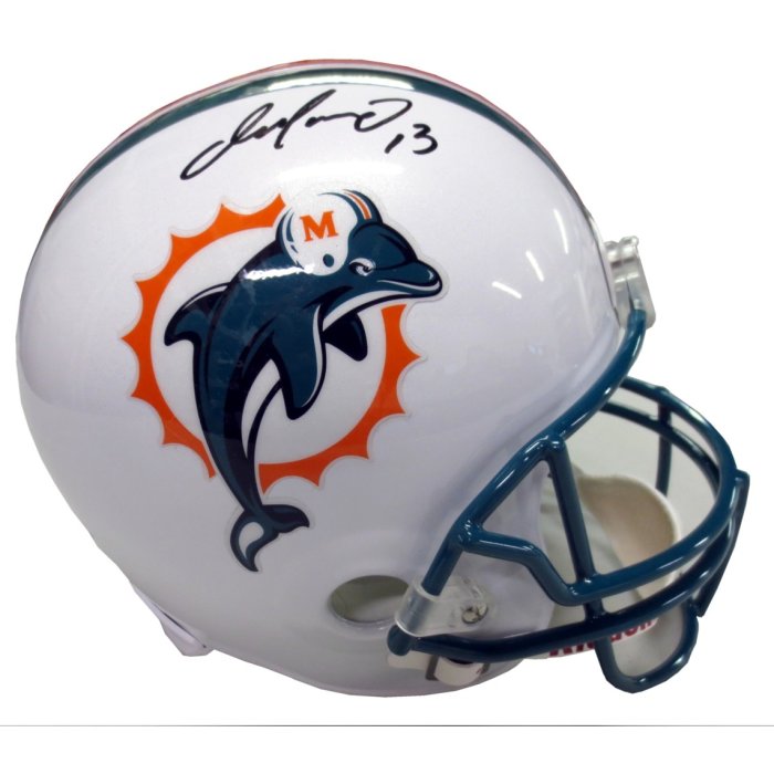 Dan Marino Autographed Miami Dolphins White Full-Size Helmet - UDA COA ...