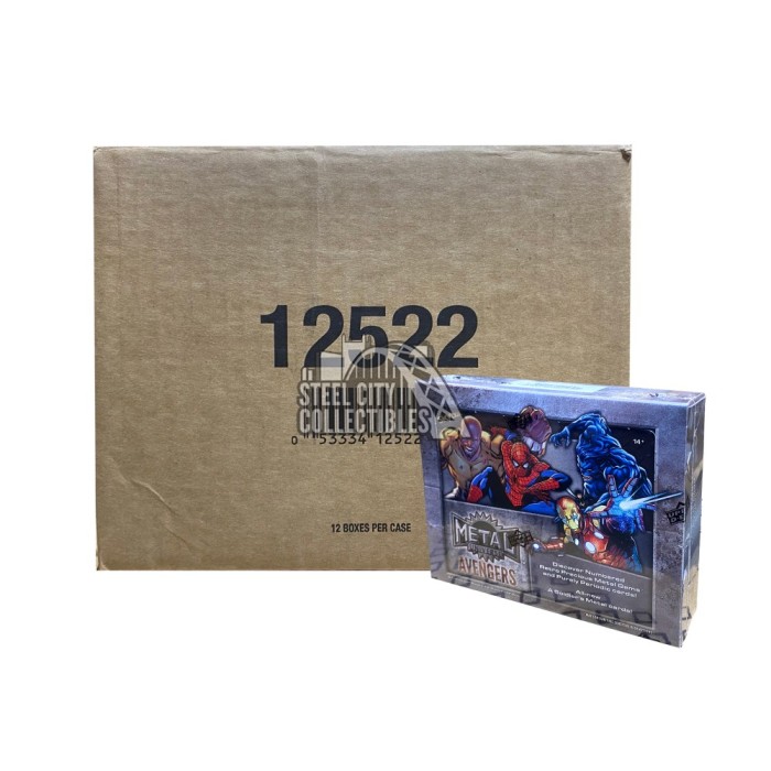 2024 Upper Deck Marvel Skybox Metal Universe Avengers Hobby 12-Box Case ...