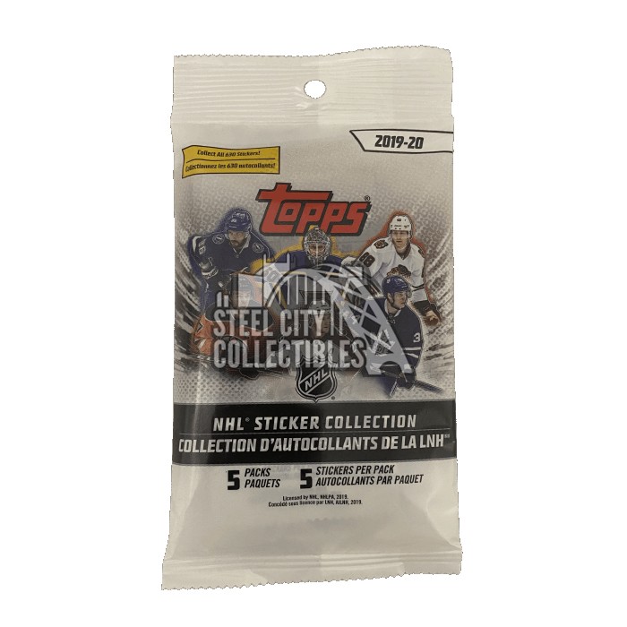 2019-20 Topps NHL Hockey Sticker Collection Value Pack | Steel City ...