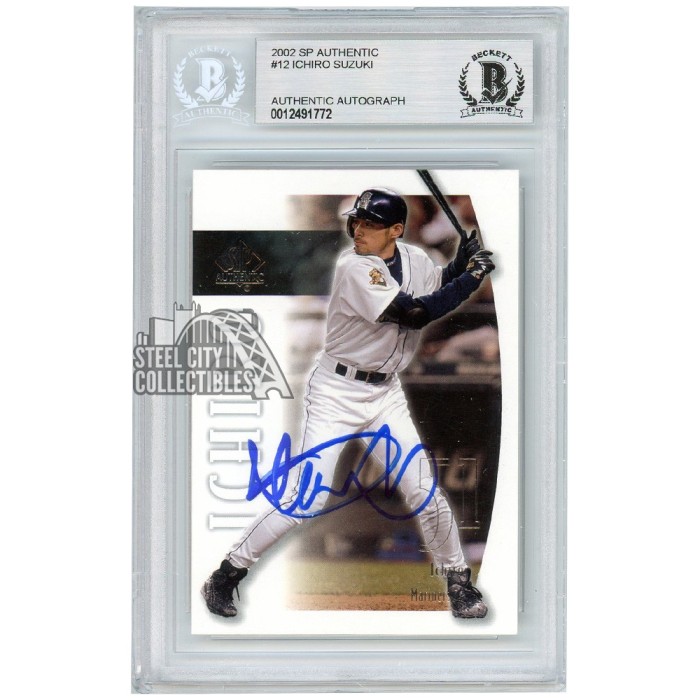 Ichiro Suzuki 2002 Upper Deck SP Authentic Autograph Card #12 BAS ...