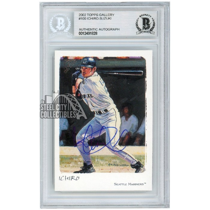 Ichiro Suzuki 2002 Topps Gallery Autograph Card #100 BAS | Steel City ...