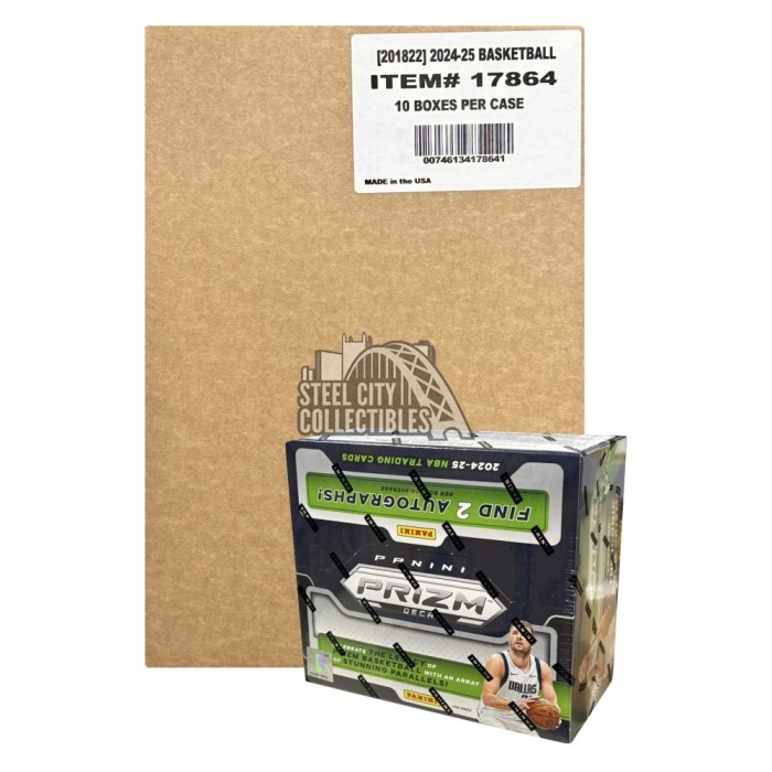 2024-25 Panini Prizm Deca Basketball Hobby 10-Box Case | Steel City ...