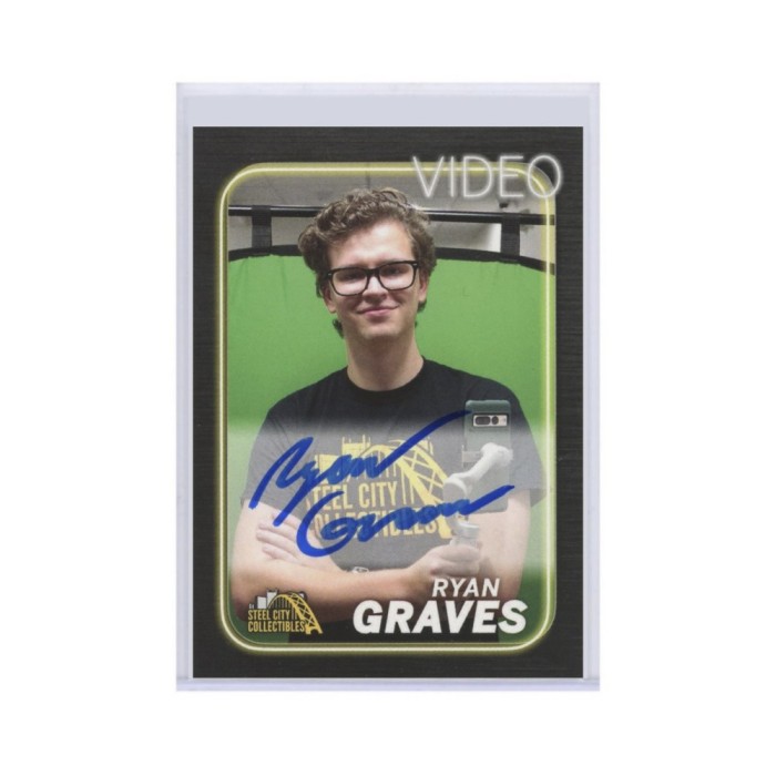 Ryan Graves Autographed Steel City Collectibles Employee Trading Card ...