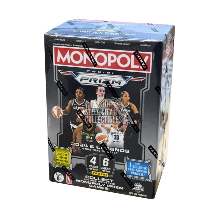 2024 Panini Prizm Monopoly WNBA Basketball 6-Pack Blaster Box | Steel City Collectibles