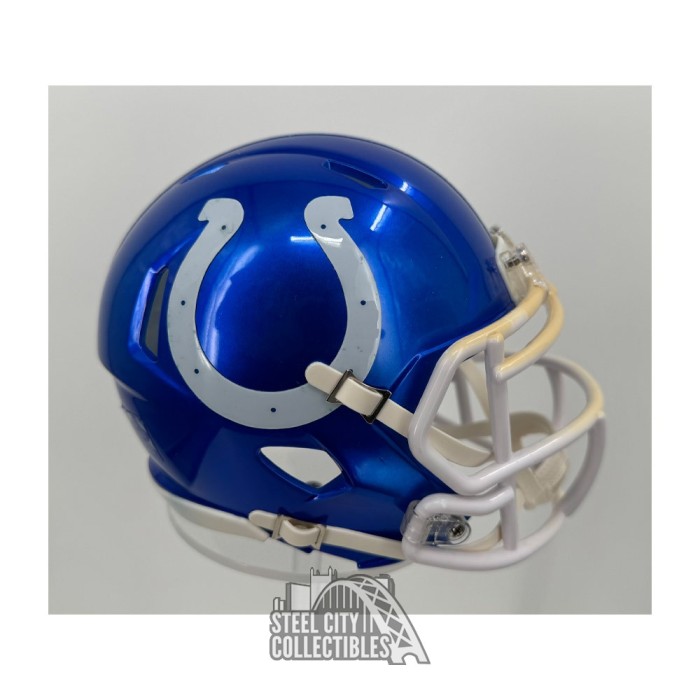 Indianapolis Colts Unsigned Flash Mini Football Helmet (Sunstained ...