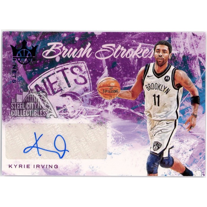 Kyrie Irving 2021-22 Panini Court Kings Brush Strokes Autograph 15/25 ...