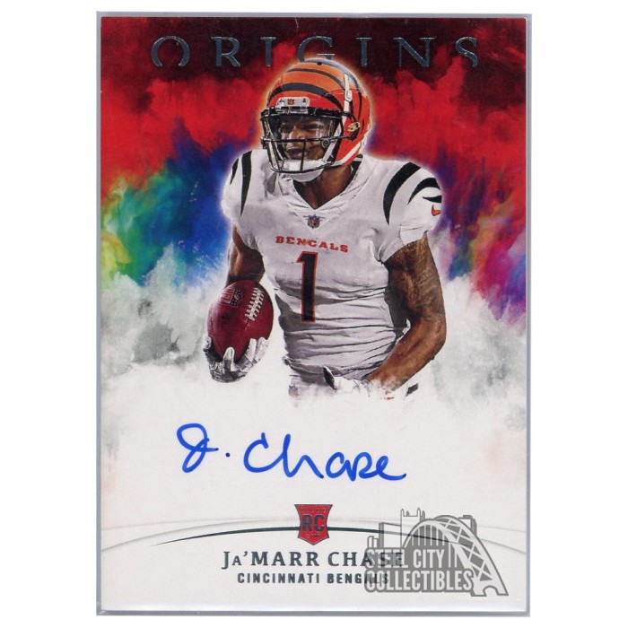 Ja'Marr Chase 2021 Panini Origins Autograph Rookie Card #RA-JC | Steel ...