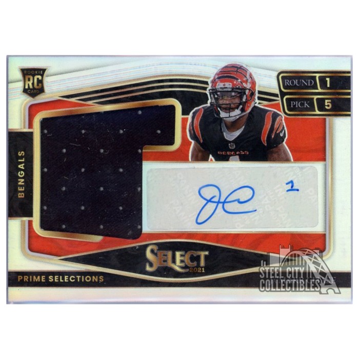 Ja'Marr Chase 2021 Panini Select Prime Selections Autograph Rookie ...