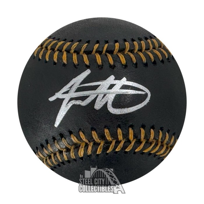 Jackson Merrill Autographed Official Black MLB Baseball - BAS | Steel ...